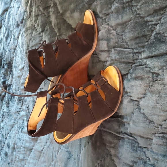 Shoes | Melrose And Market Wedge Sandals | Poshmark
